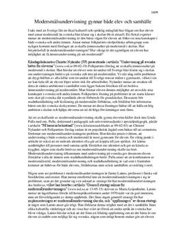 Modersmålsundervisning | Utredande text - Studienet.se