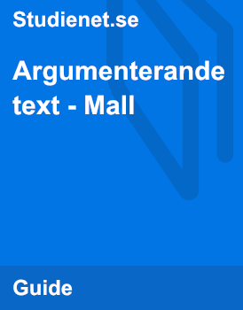 Argumenterande text | Exempel